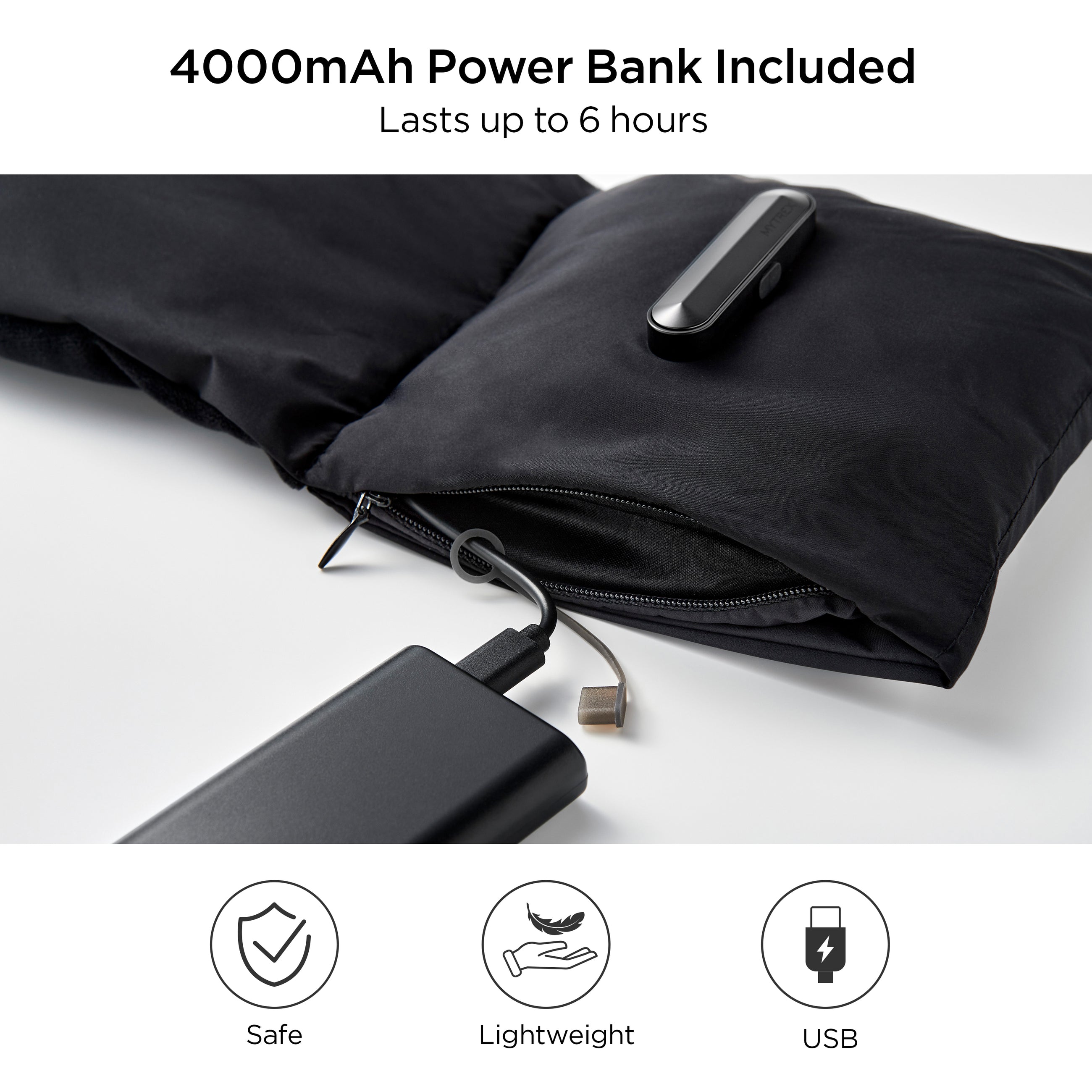 Powermuf Heated Scarf with Rechargeable Battery – MYTREX Global